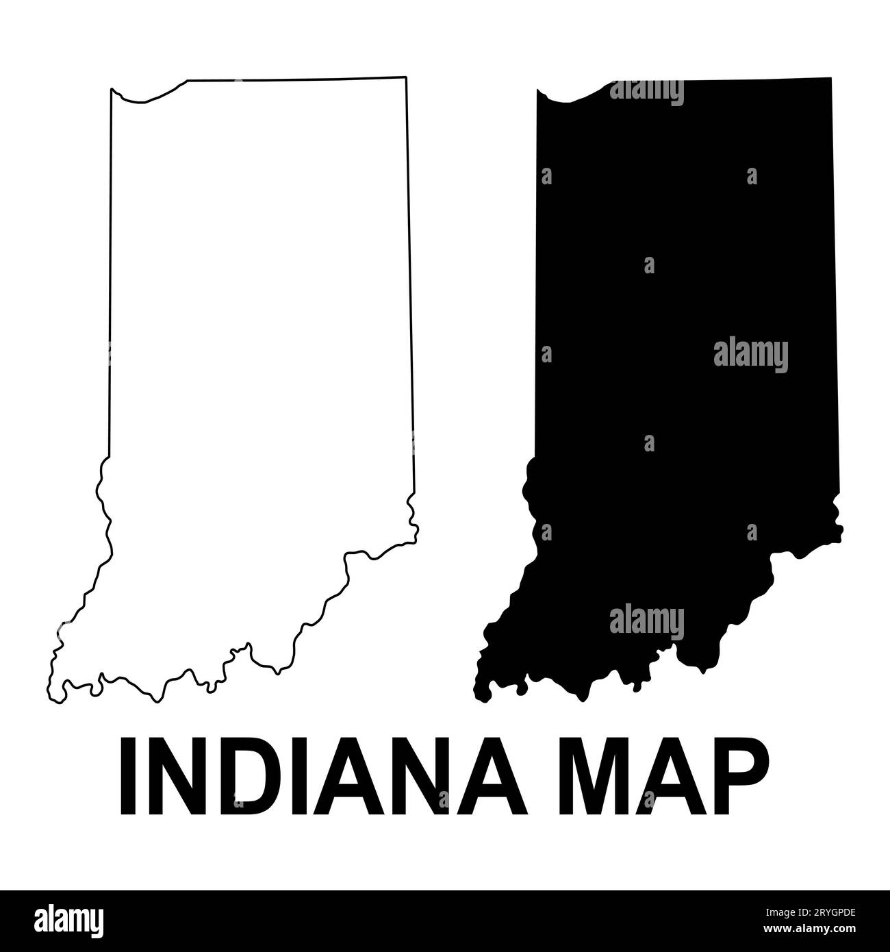 Map of indianapolis indiana Black and White Stock Photos & Images - Alamy