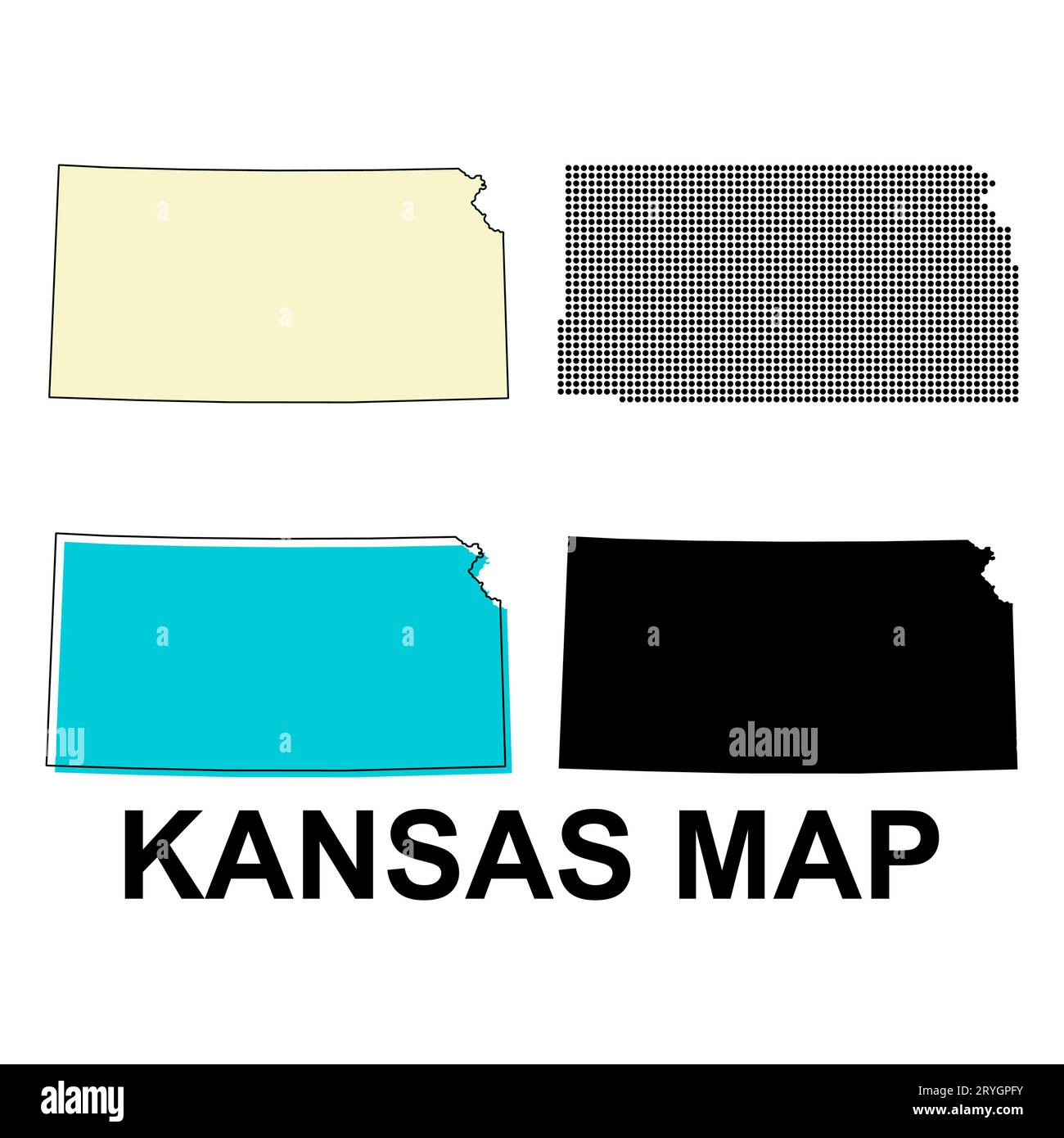 Map of topeka Stock Vector Images - Alamy