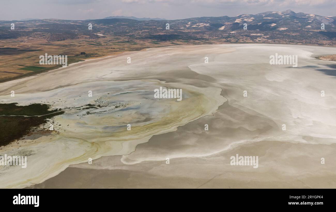 The effect of the lake drying up in the summer season of extreme ...