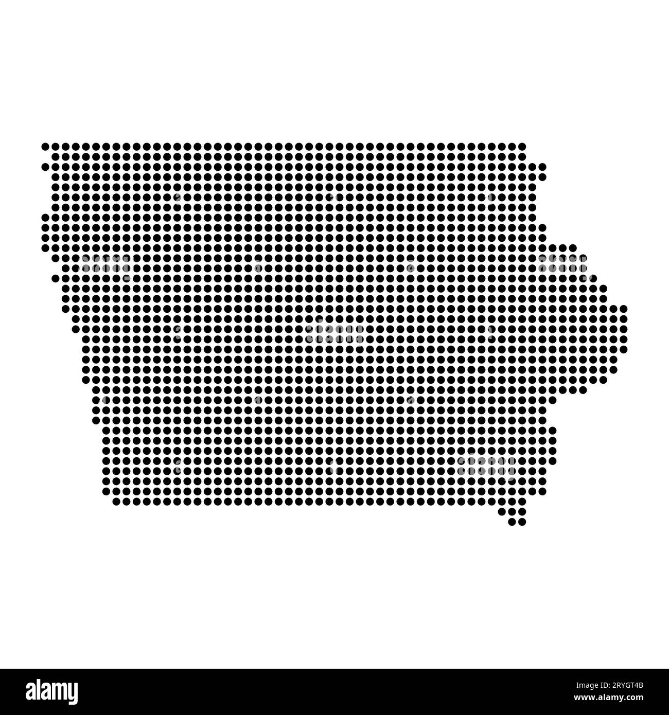Iowa county map vector vectors Cut Out Stock Images & Pictures - Alamy