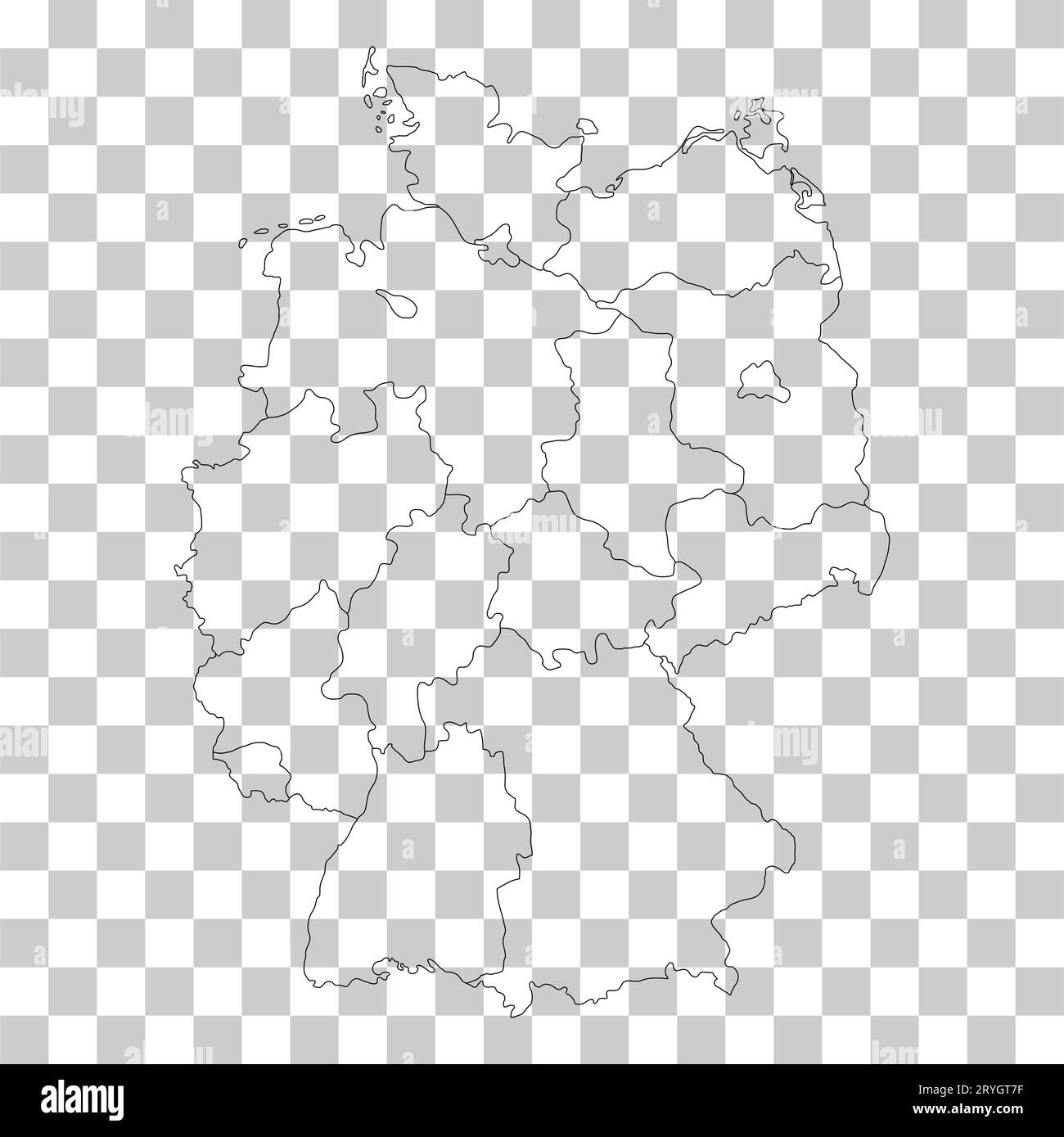 Germany map icon, geography blank concept, isolated graphic background ...