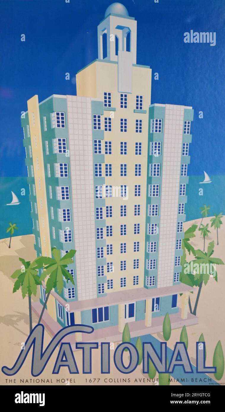 USA. FLORIDA. MIAMI. AD OF MIAMI IN THE 50'S Stock Photo - Alamy