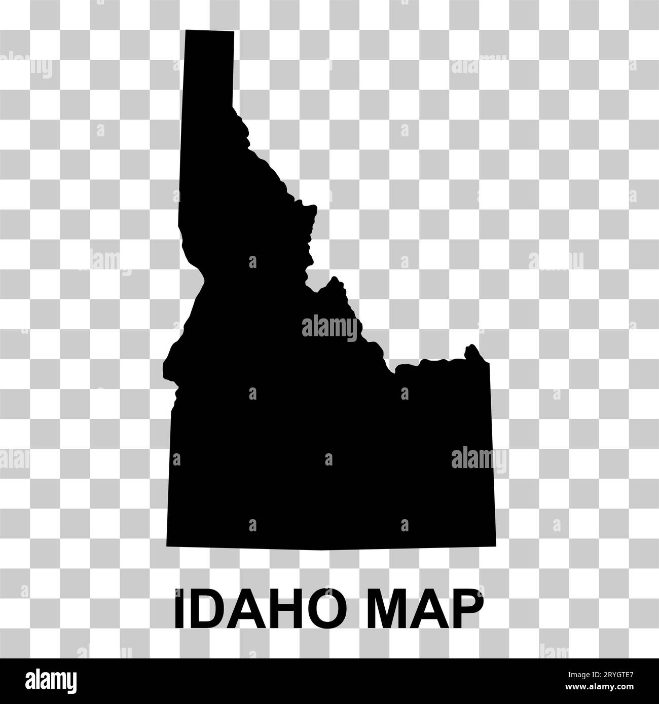 Idaho map shape, united states of america. Flat concept icon symbol ...