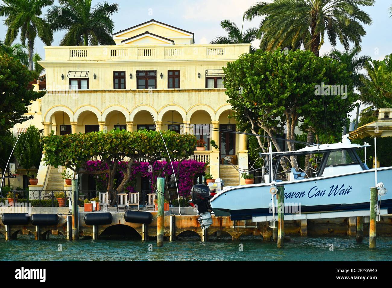 USA. FLORIDA. MIAMI. THE HOUSE OF THE ACTOR ANTONIO BANDERAS ON STAR ...