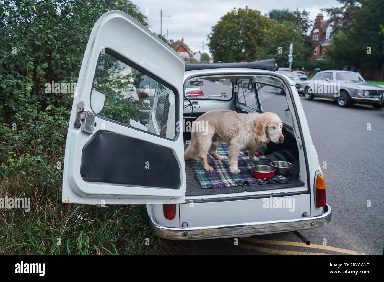 Wimbledon London UK. 1 October 2023. A converted dog kennel in a Fiat ...