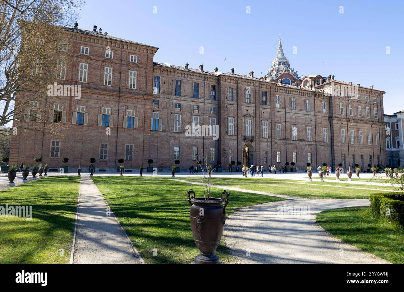 TORINO (TURIN), ITALY, MARCH 25, 2023 - View of Royal Palace and ...
