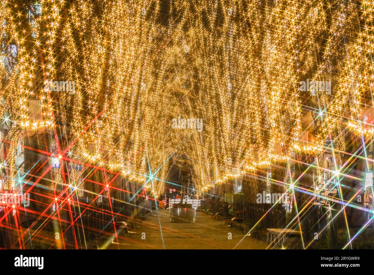 Illumination of the pageant of Sendai light Stock Photo - Alamy