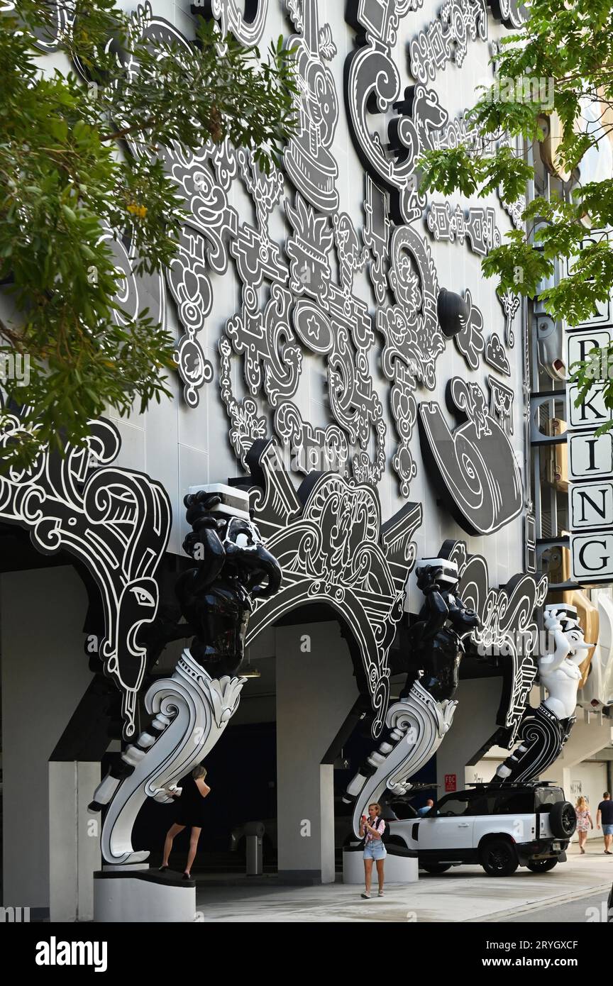 USA. FLORIDA. MIAMI. THE MUSEUM GARAGE, CREATED IN 2015 BY ARCHITECTS ...