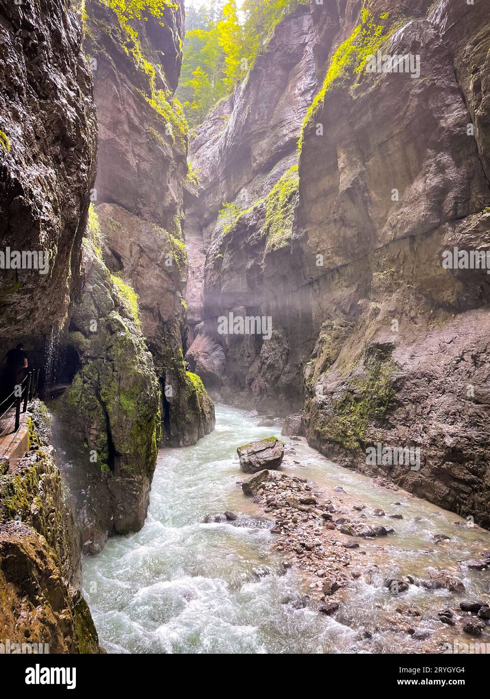 Gorge - "Partnachklamm" in Bavaria Germany Stock Photo - Alamy