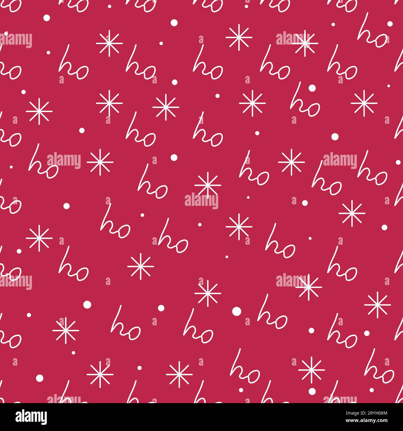 Hohoho pattern, Santa Claus laugh. Seamless texture for Christmas ...