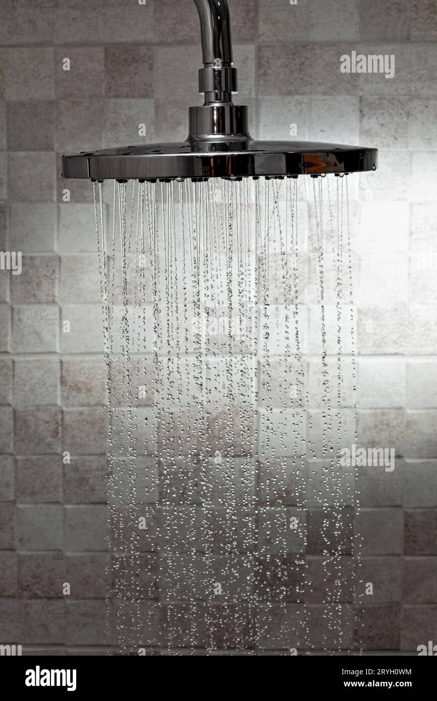 Modern shower head running water hi-res stock photography and images ...