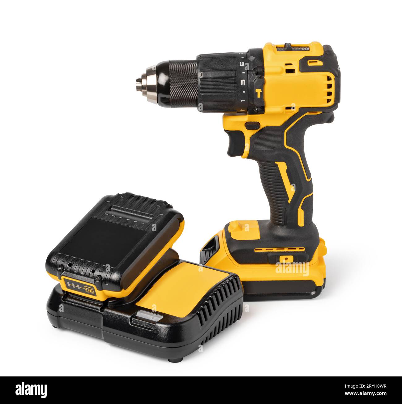 Power tool battery charger and battery Stock Photo - Alamy