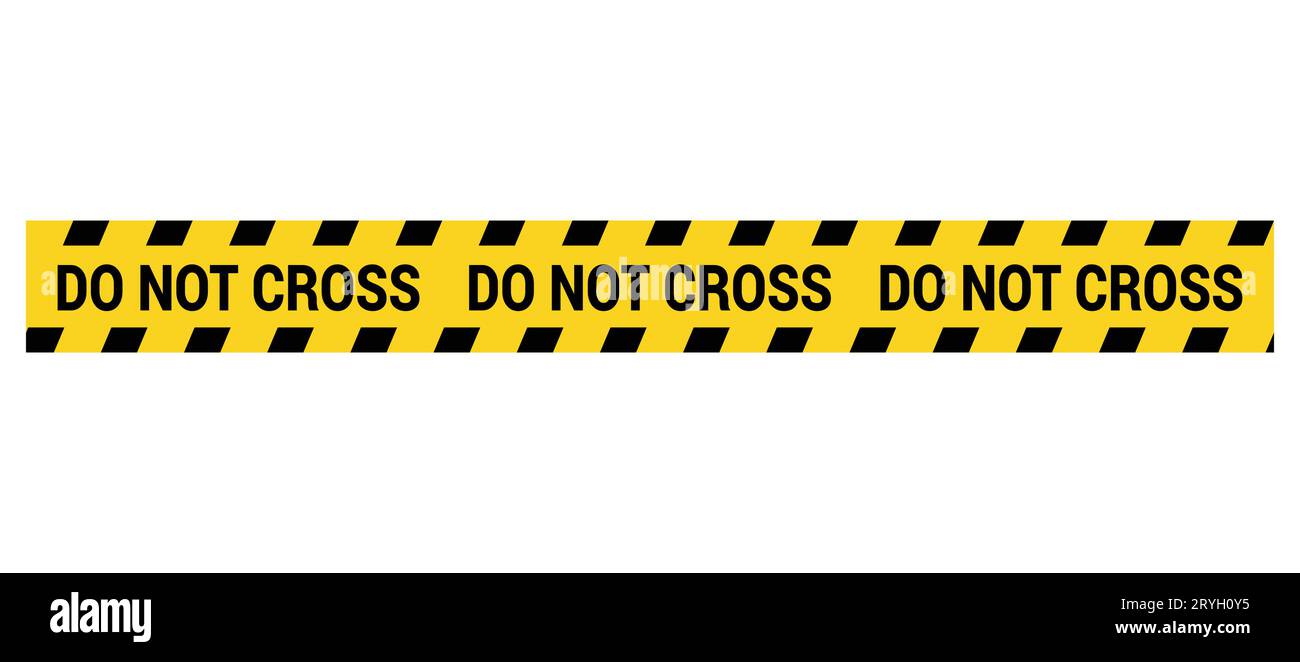 Police line do not cross. Barrier tape. Crime scene border. Safety type ...