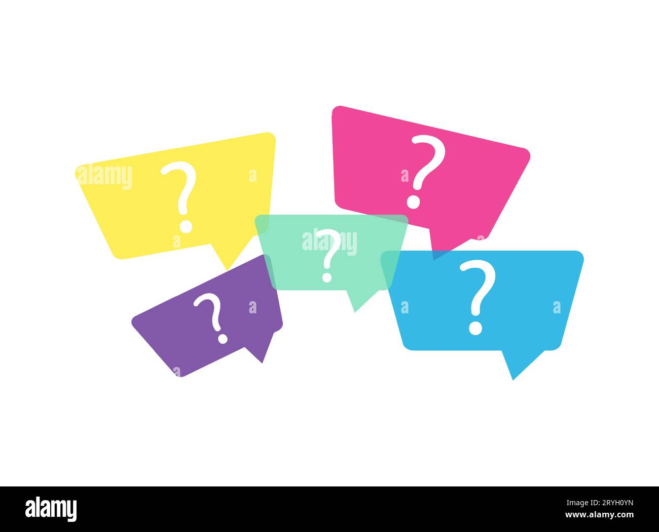 Question mark vector illustration. Support Abstract help banner vector ...