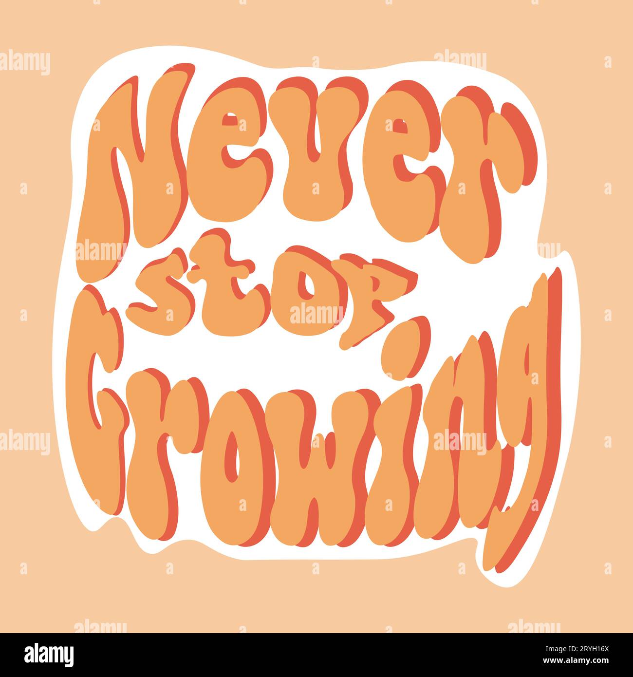 Never stop to grow Stock Vector Images - Alamy