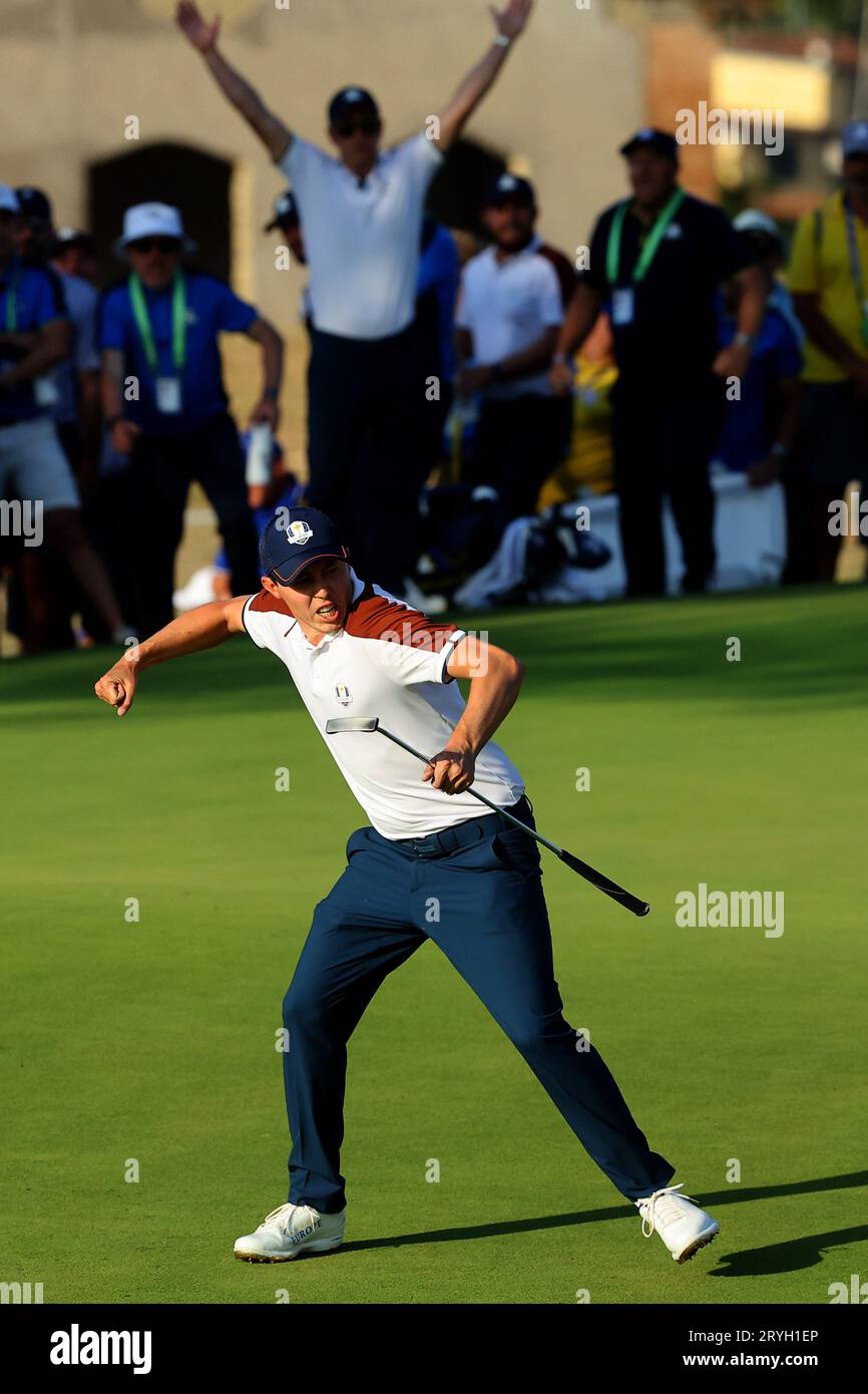 Rome, Italy. 30th Sep, 2023. Rome, Italy 30.09.2023: Matt Fitzpatrick ...