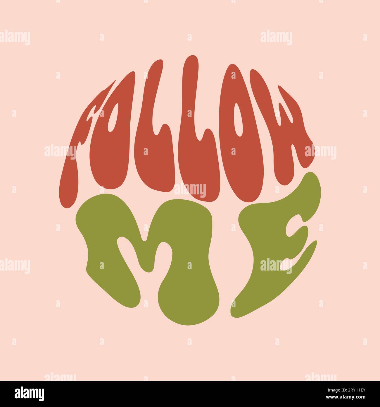 Follow us text Stock Vector Images - Alamy