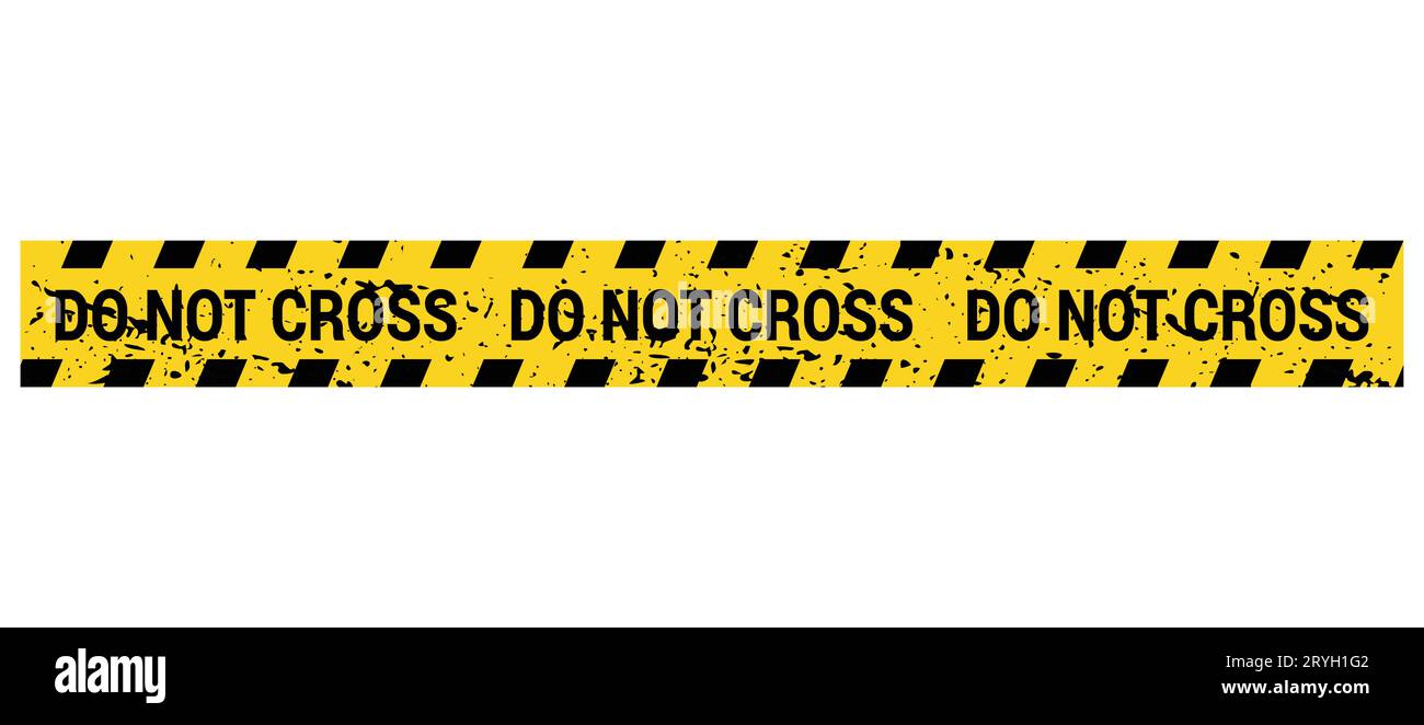 Police line do not cross. Barrier tape. Crime scene border. Safety type ...