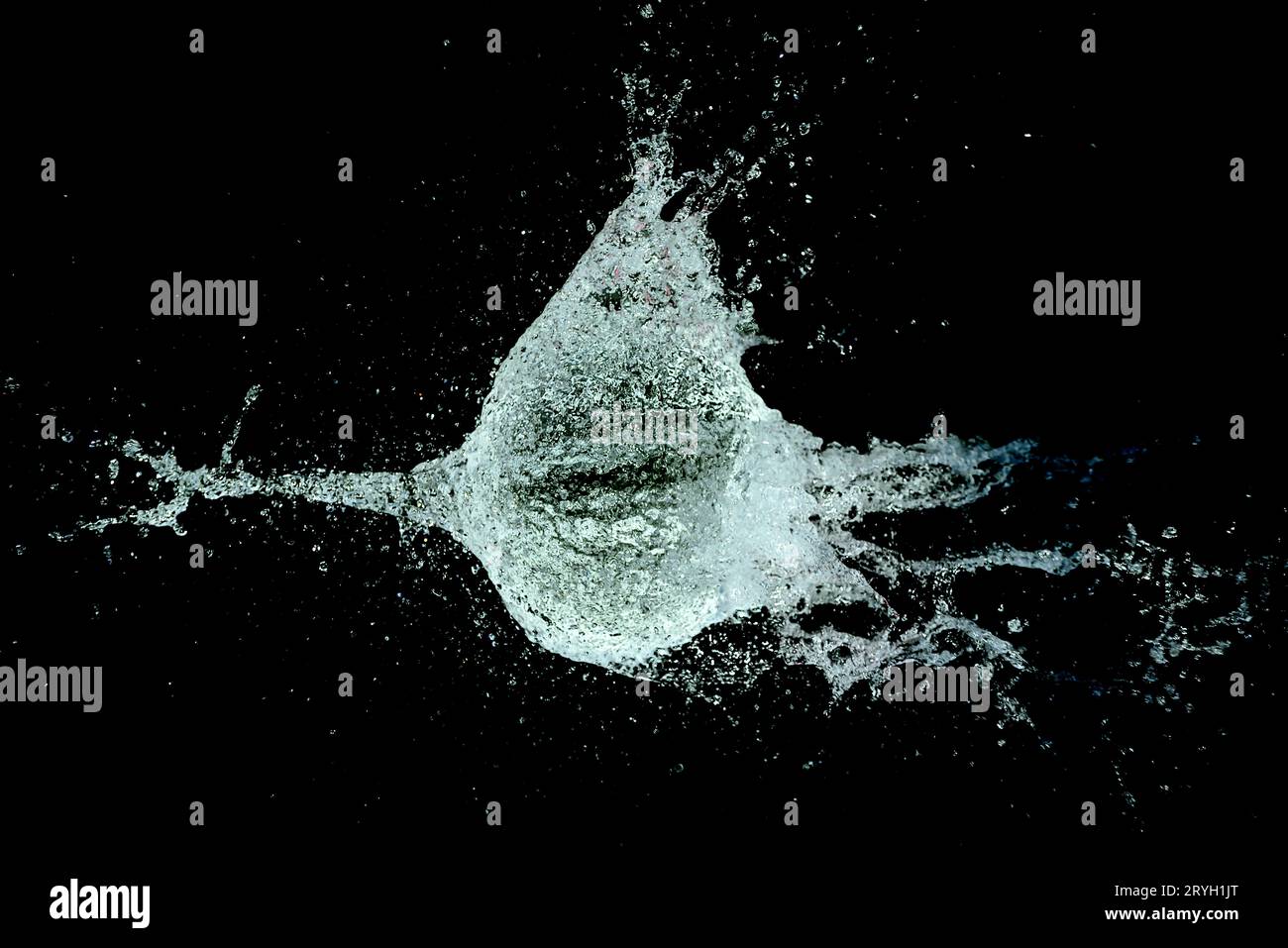 Water splash with a balloon Stock Photo - Alamy