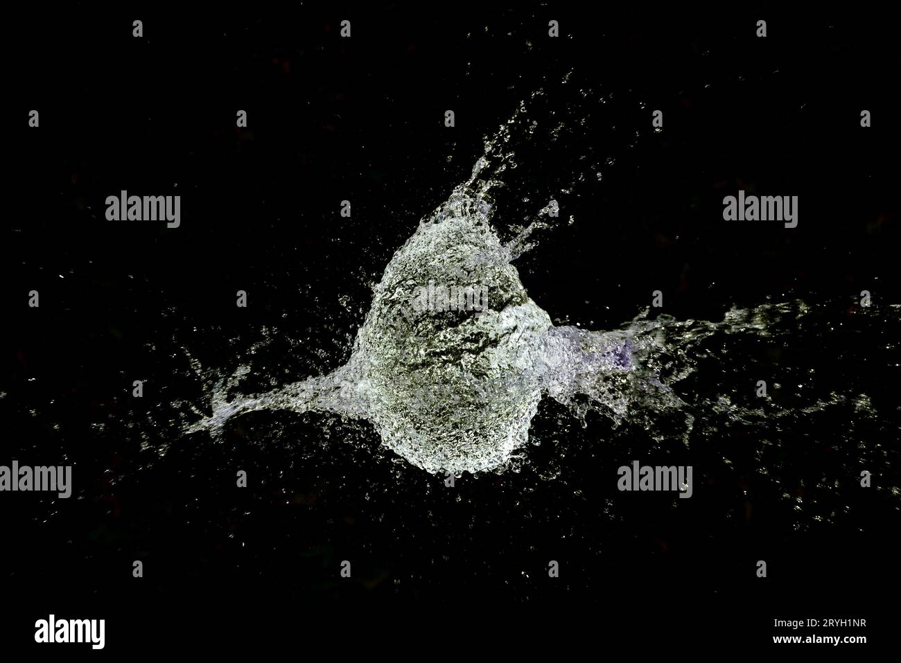 Water splash with a balloon Stock Photo - Alamy