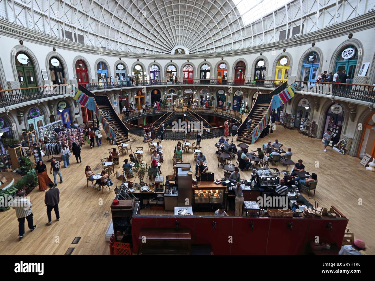 Interior of Corn Exchange, Leeds Stock Photo - Alamy