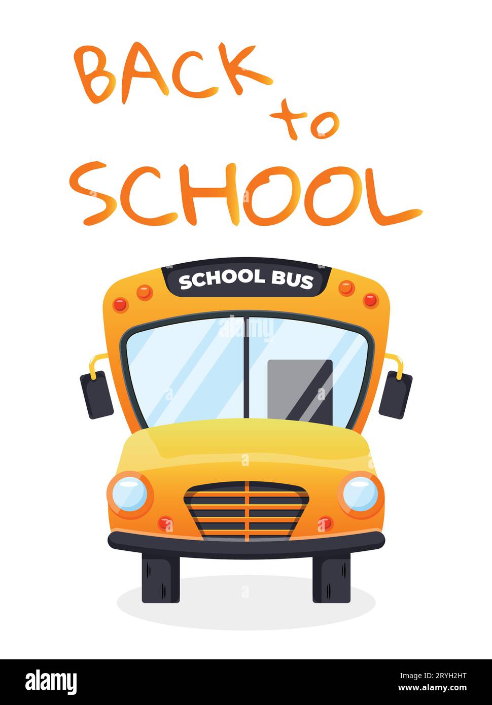 School Bus Flat Front