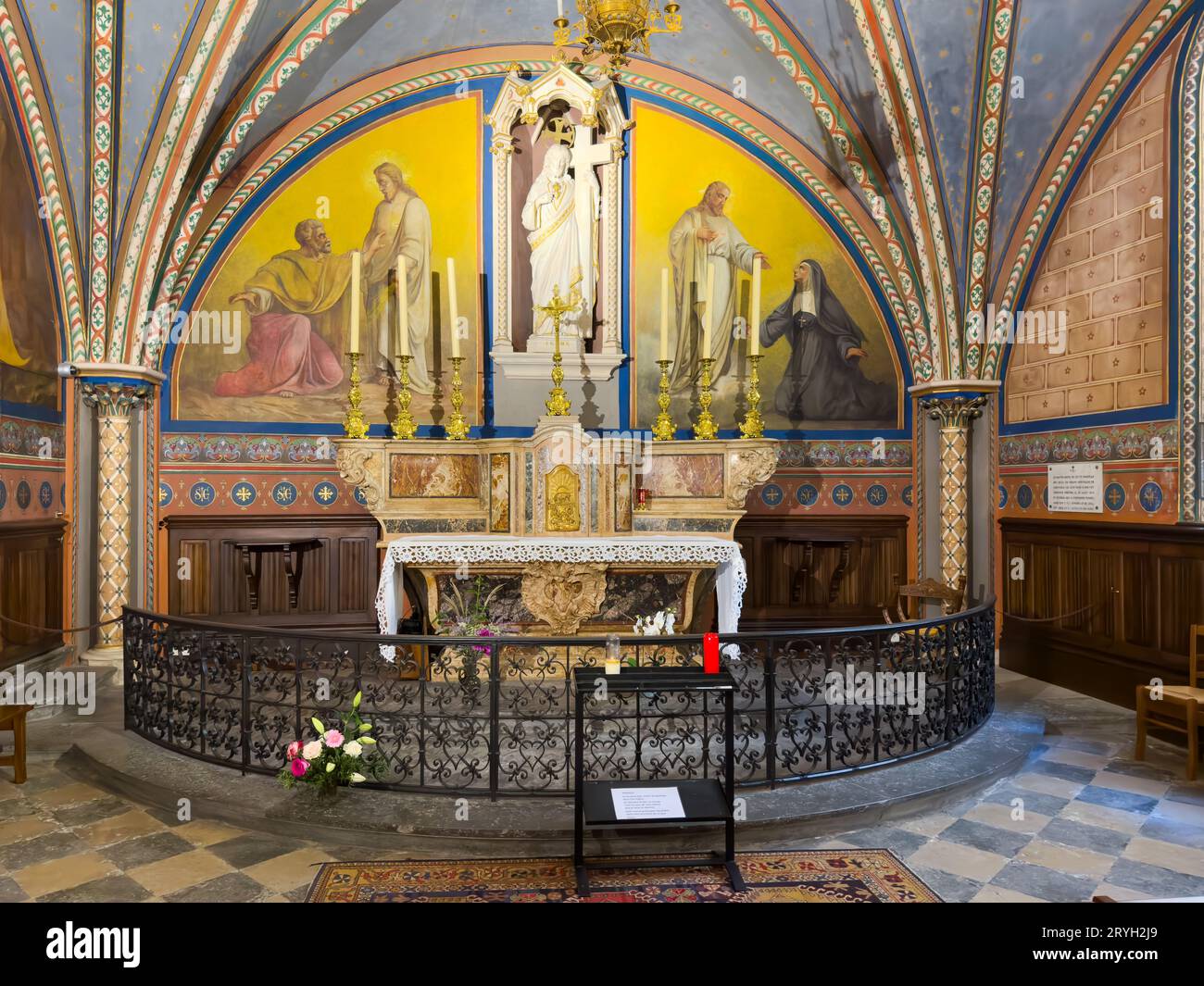 The Chapel of Sacre-Coeur (Sacred Heart Chapel) within the catholic ...