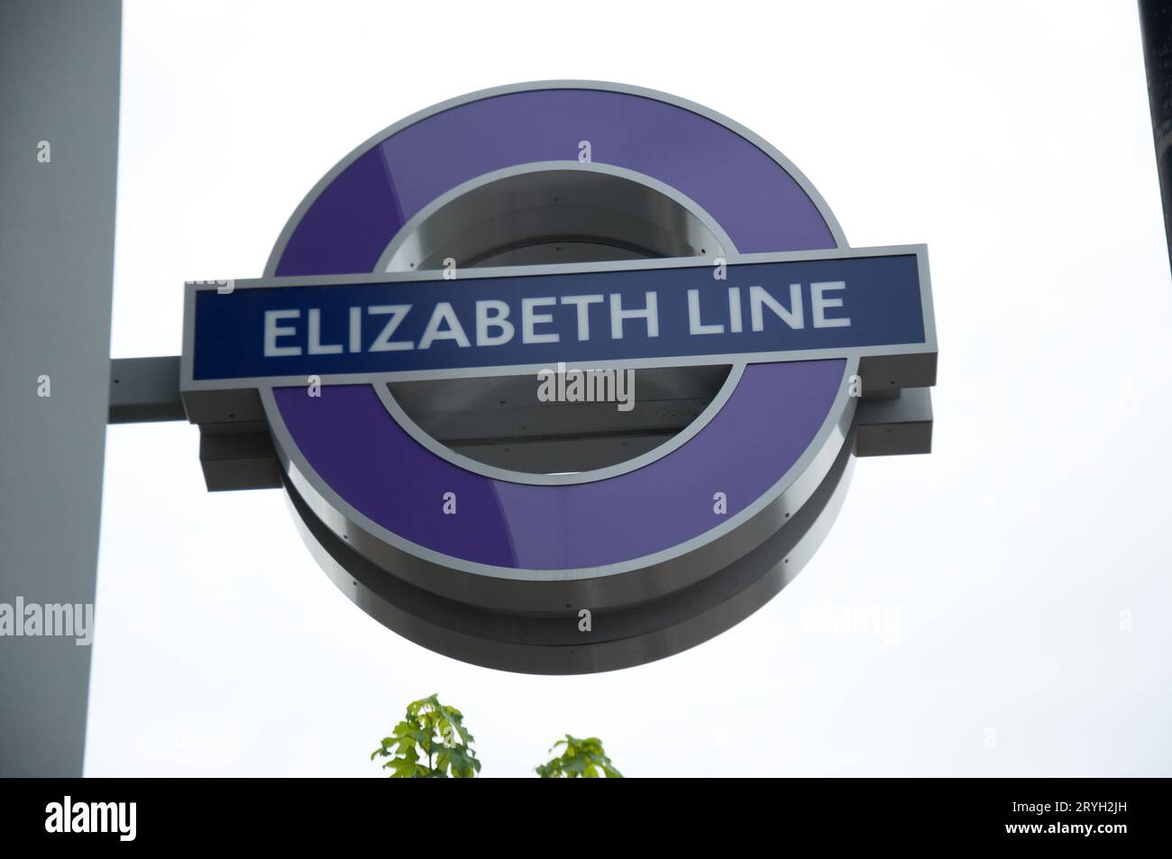 Elizabeth Line Underground Station at Southall. London, UK Stock Photo ...