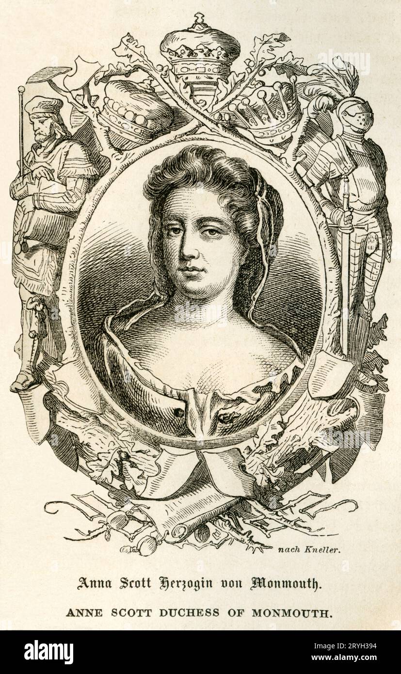 Europa, Großbritannien, Anna Scott Herzogin von Monmouth, Stahlstich ...