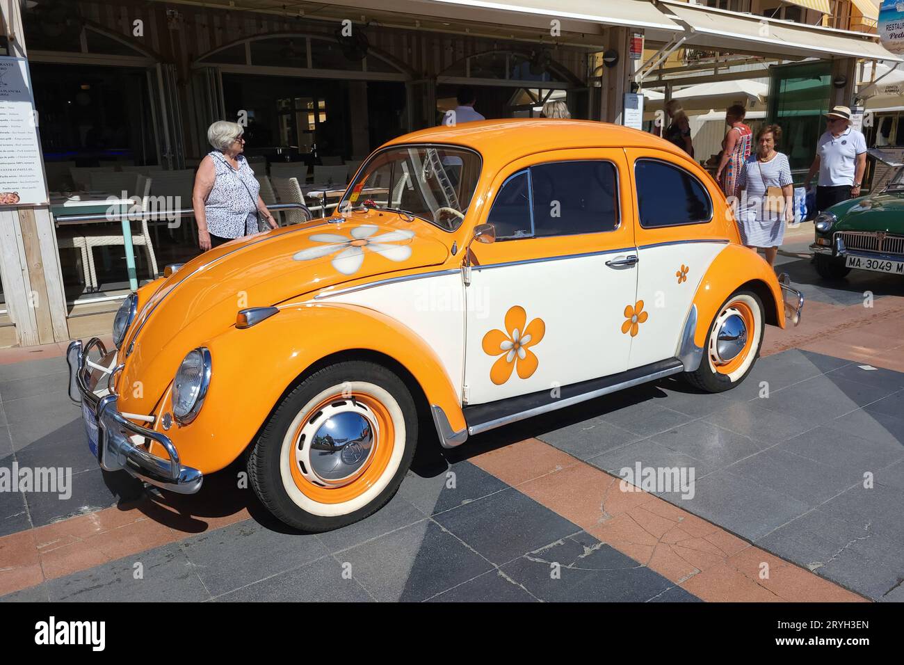 Volkswagen Beetle. Classic car meeting in Torremolinos, Málaga, Spain ...