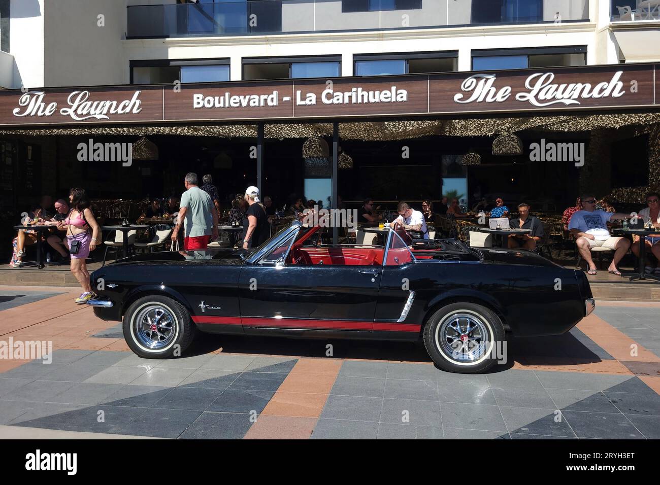 Ford Mustang. Classic car meeting in Torremolinos, Spain Stock Photo ...