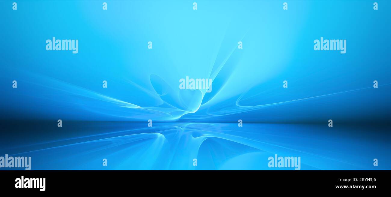 Abstract blue horizon line hi-res stock photography and images - Alamy