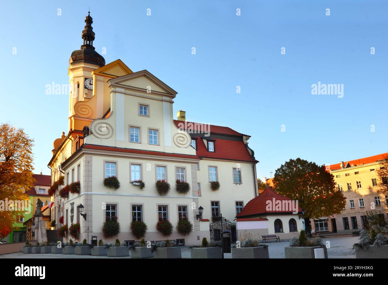 Oldtown in Wolow, Poland Stock Photo - Alamy