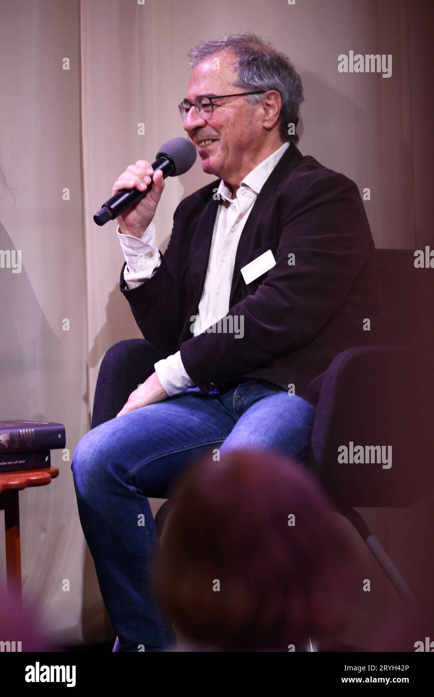 Göran Rosenberg during Bokmässan, book fair, at Svenska mässan ...