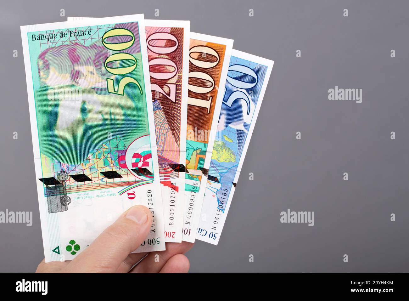 Currency money french banknotes hi-res stock photography and images - Alamy