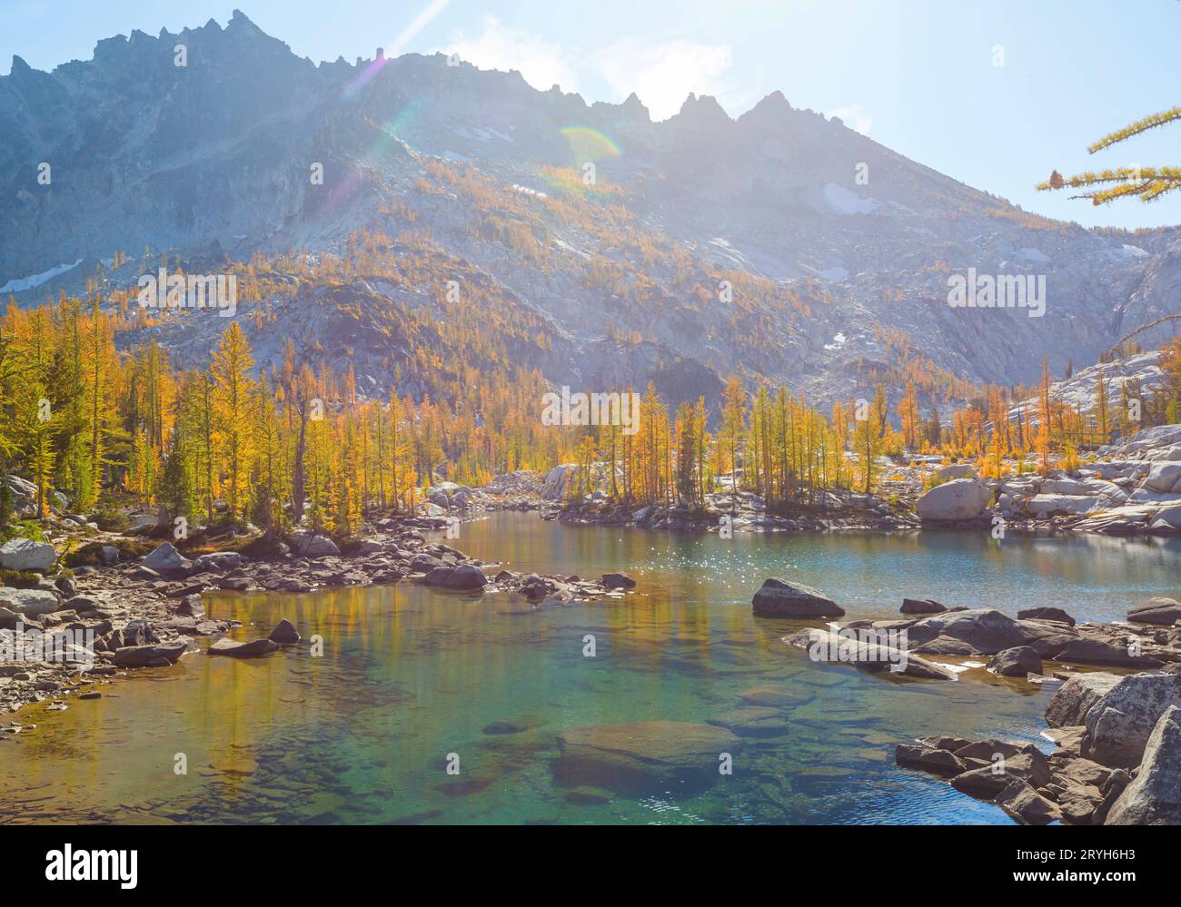 Beautiful Alpine lakes wilderness area in Washington, USA Stock Photo ...