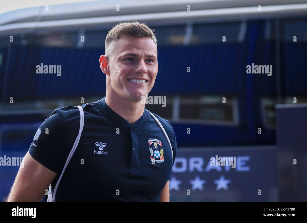 Coventry City goalkeeper Ben Wilson arrives ahead of the Sky Bet ...