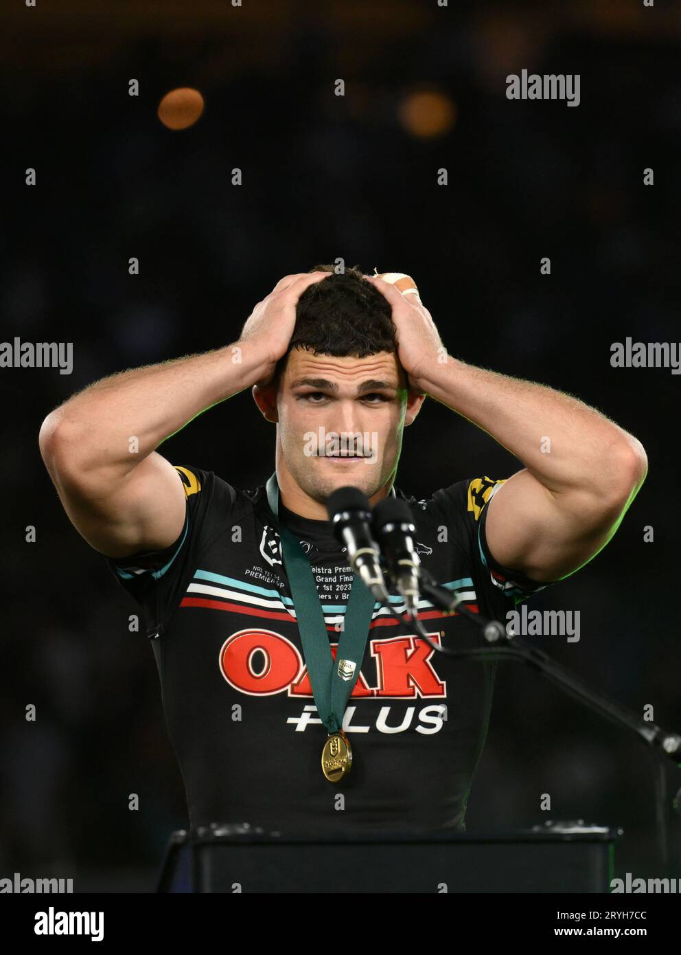 Sydney, Australia. 01st Oct, 2023. Panthers captain Nathan Cleary ...
