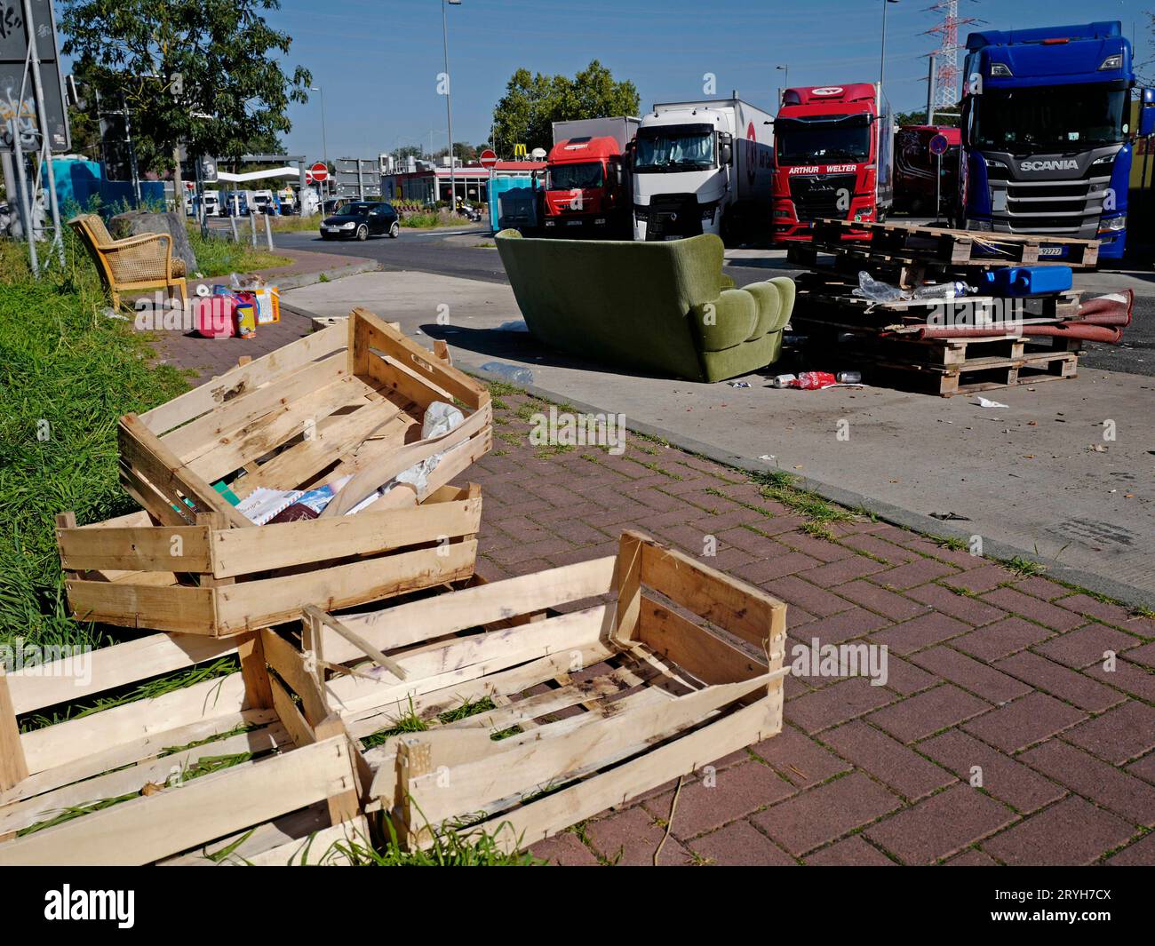 Lkw fahrer streik hi-res stock photography and images - Alamy