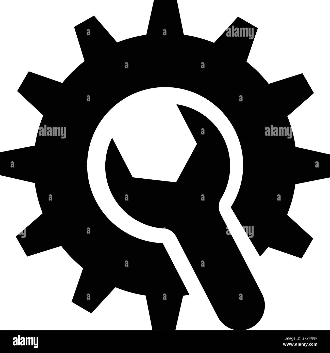 Mechanic gear service Black and White Stock Photos & Images - Alamy