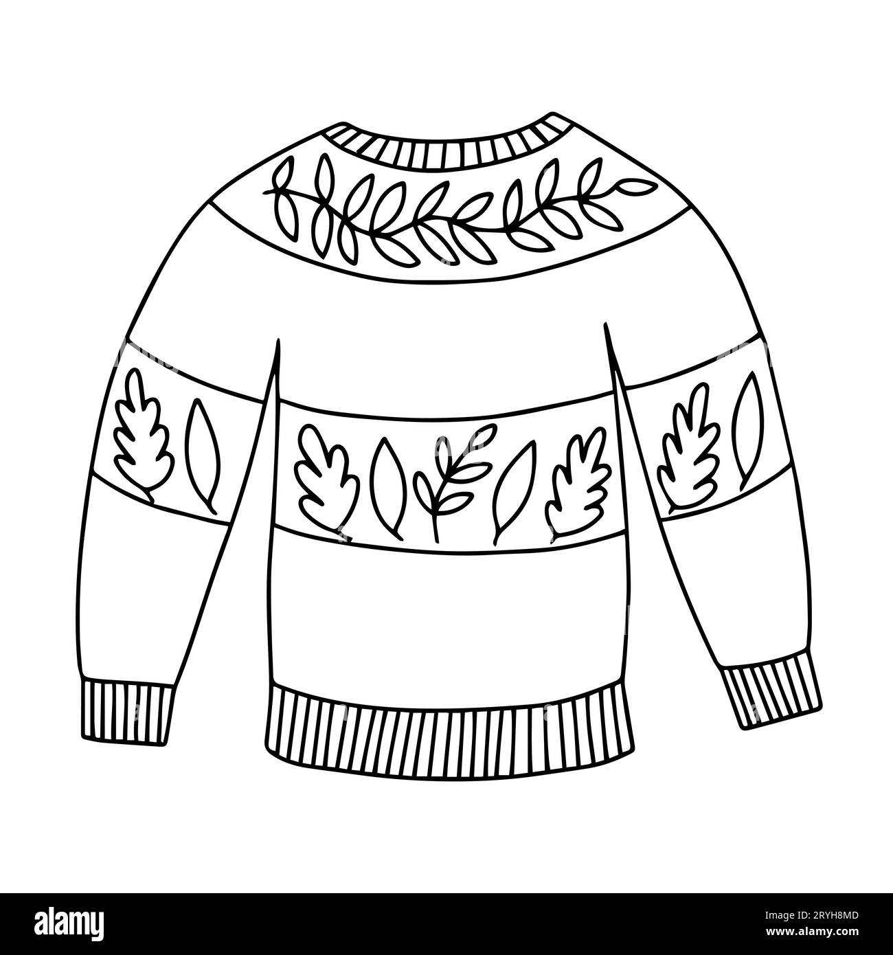 Black And White Sweater Clip Art