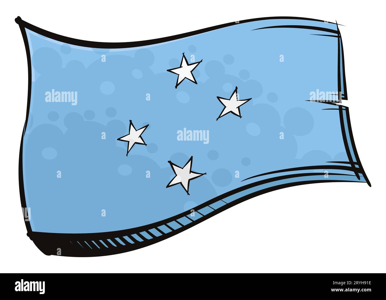 Micronesia national flag hi-res stock photography and images - Alamy