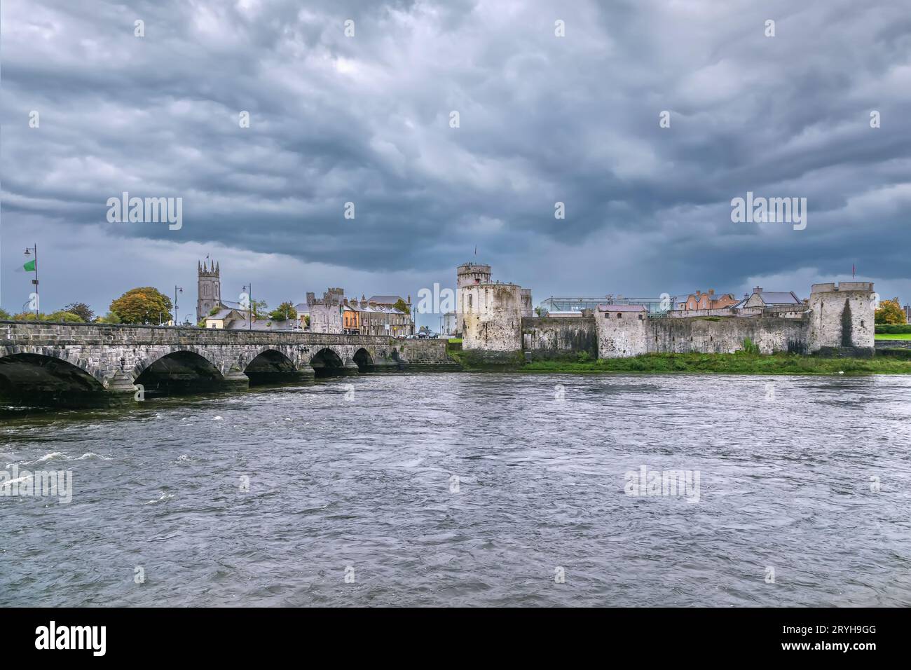 View of King John's Castle, Limerick, Ireland Stock Photo - Alamy