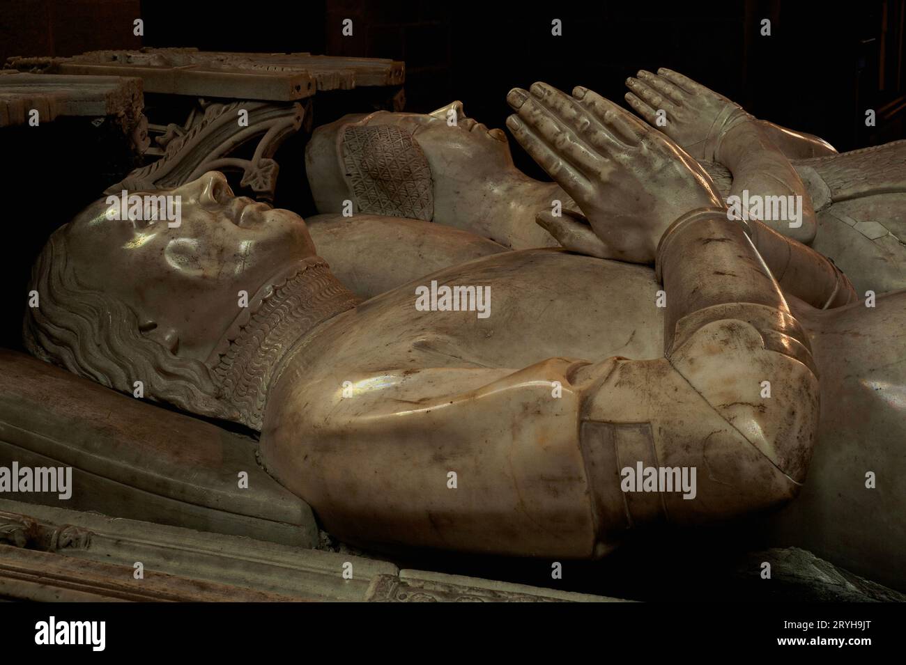 Olivier V de Clisson (1336-1407), Constable of France, and his second wife, Marguerite de Rohan ...