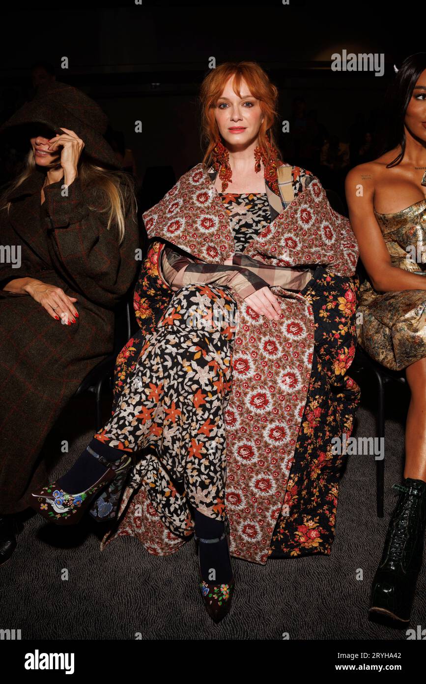 Christina Hendricks attends the Andreas Kronthaler For Vivienne ...