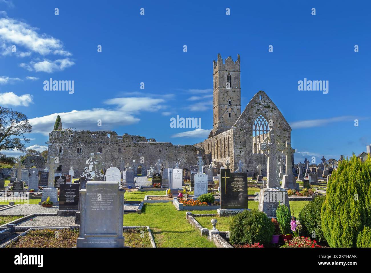 Claregalway Friary, Ireland Stock Photo - Alamy