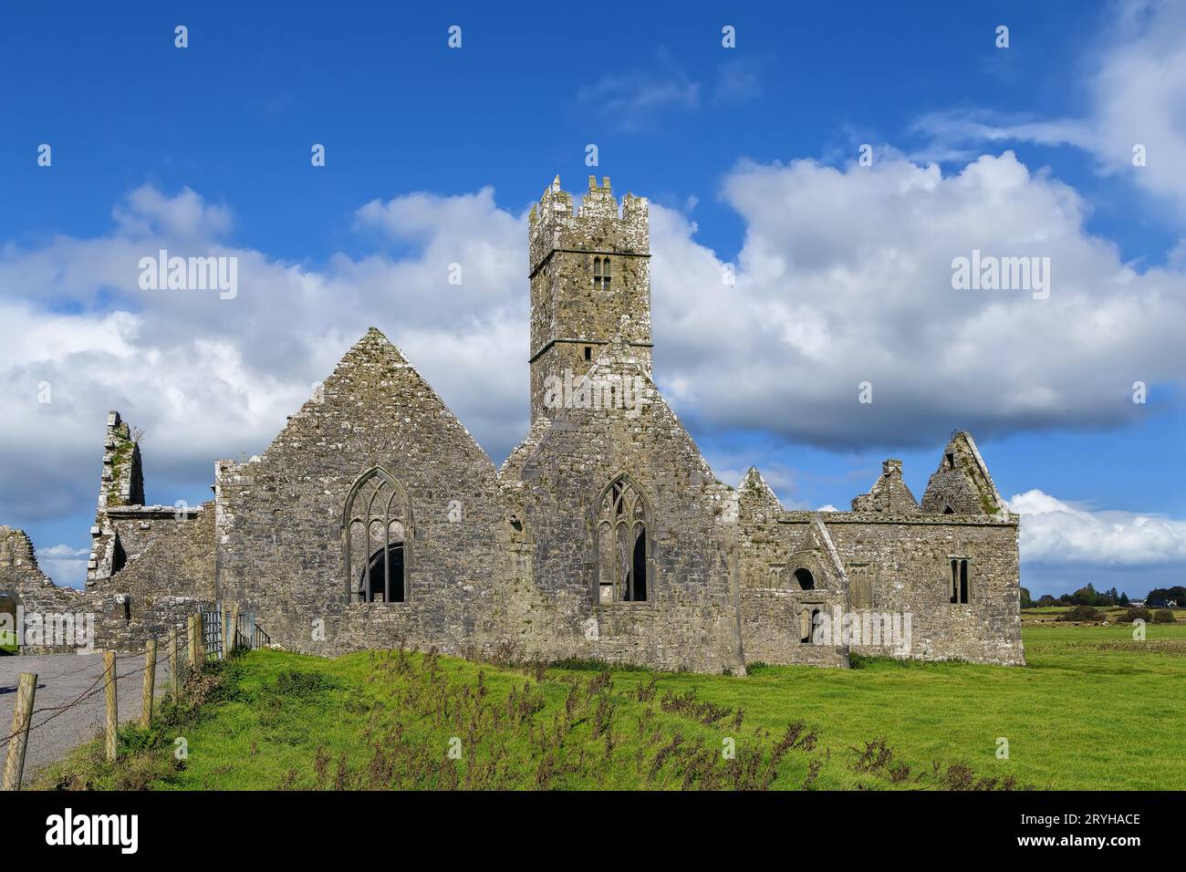 Ross Errilly Friary, Ireland Stock Photo - Alamy