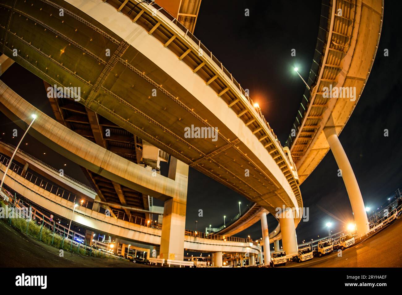 Bayshore Route Daikoku Junction (Tsurumi-ku, Yokohama City Stock Photo ...
