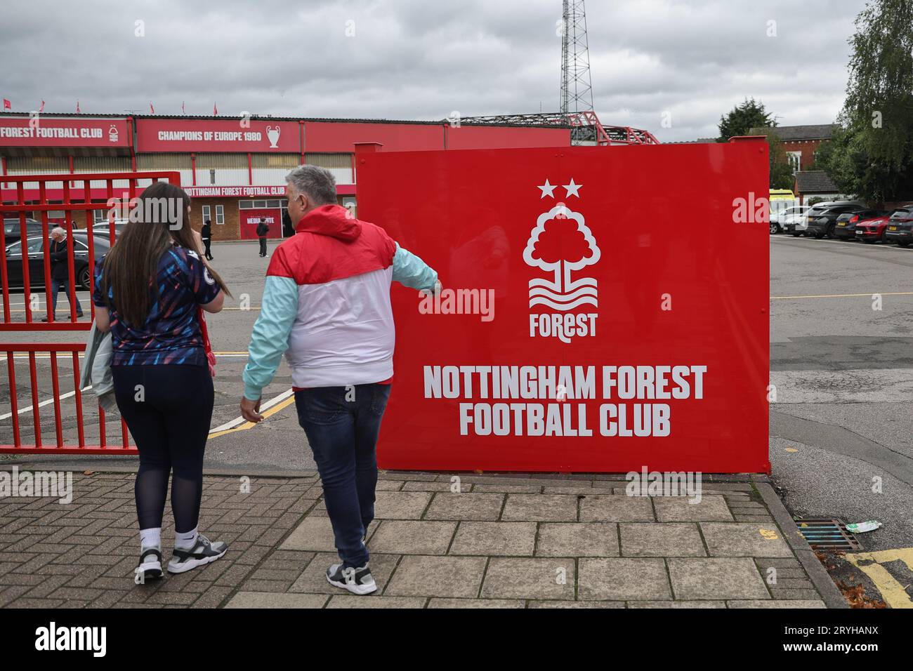Fans start to make their way to the stadium ahead of the Premier League ...