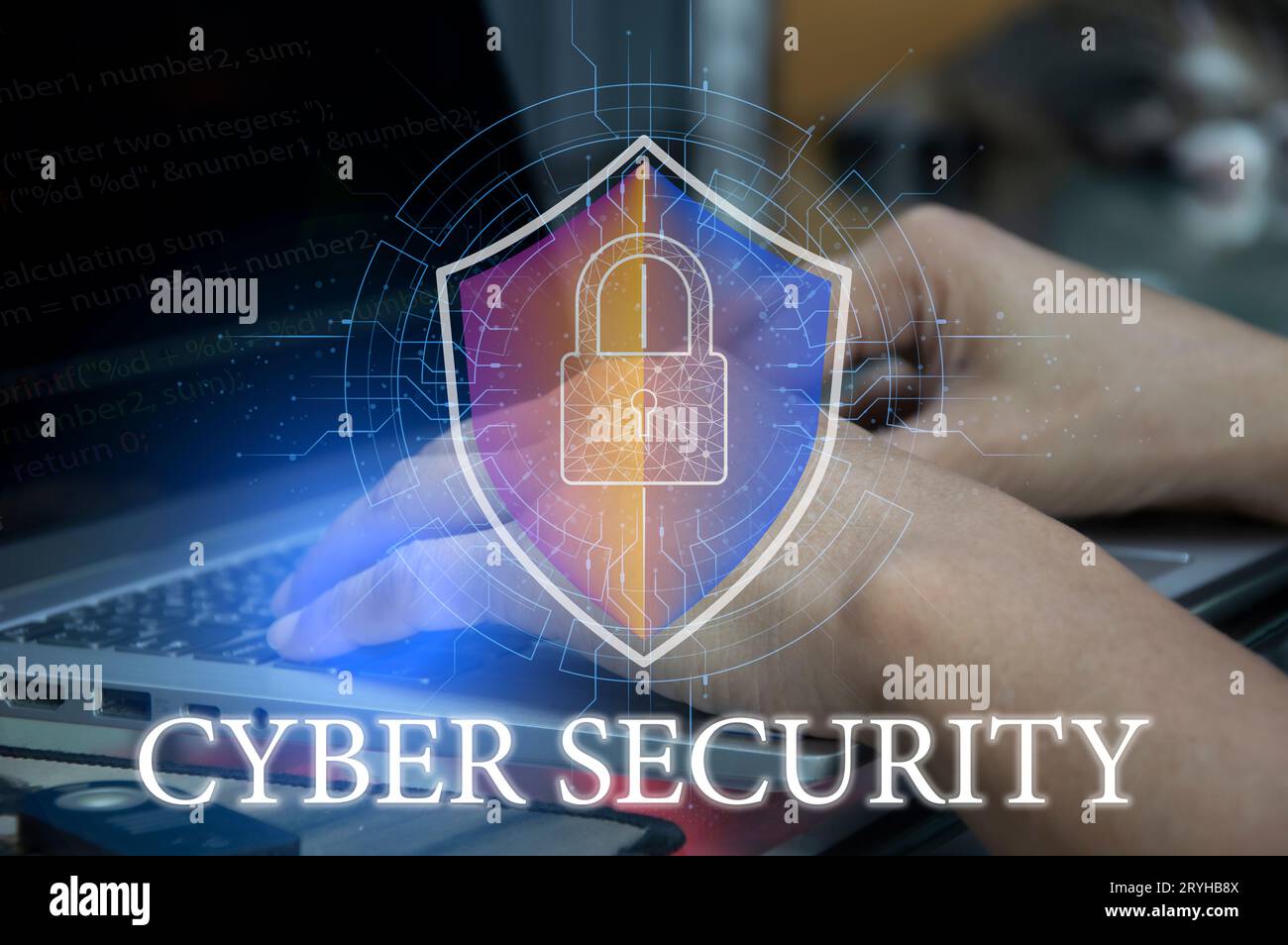 cybersecurity concept, user privacy security and encryption, secure internet access Future ...